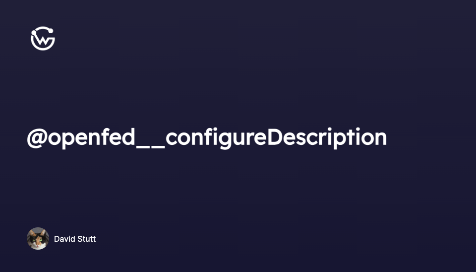 Introducing the @configureDescription directive for GraphQL Federation ...