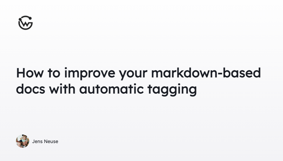How to improve your markdown-based docs with automatic tagging ...